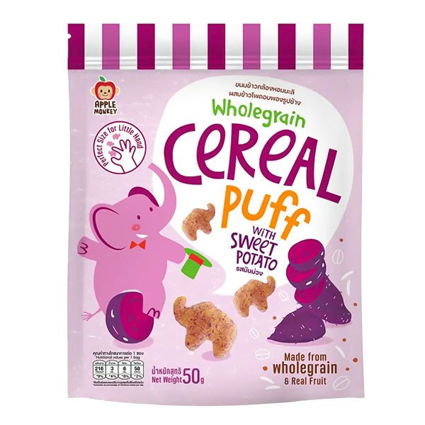 នំក្មេង Apple Monkey Cereal Puff Sweet Potato 12m+ 50g - នំកូនក្មេង ...