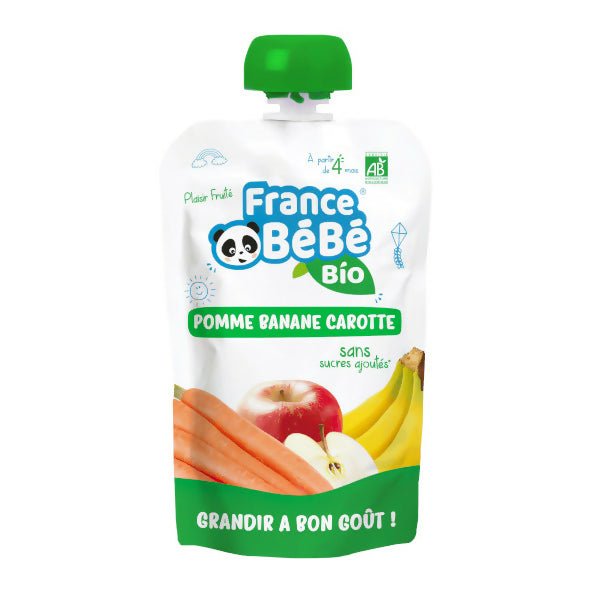 អាហារក្មេង France bébé Bio Pomme Banane Carotte - ទឹកផ្លែឈើ ...