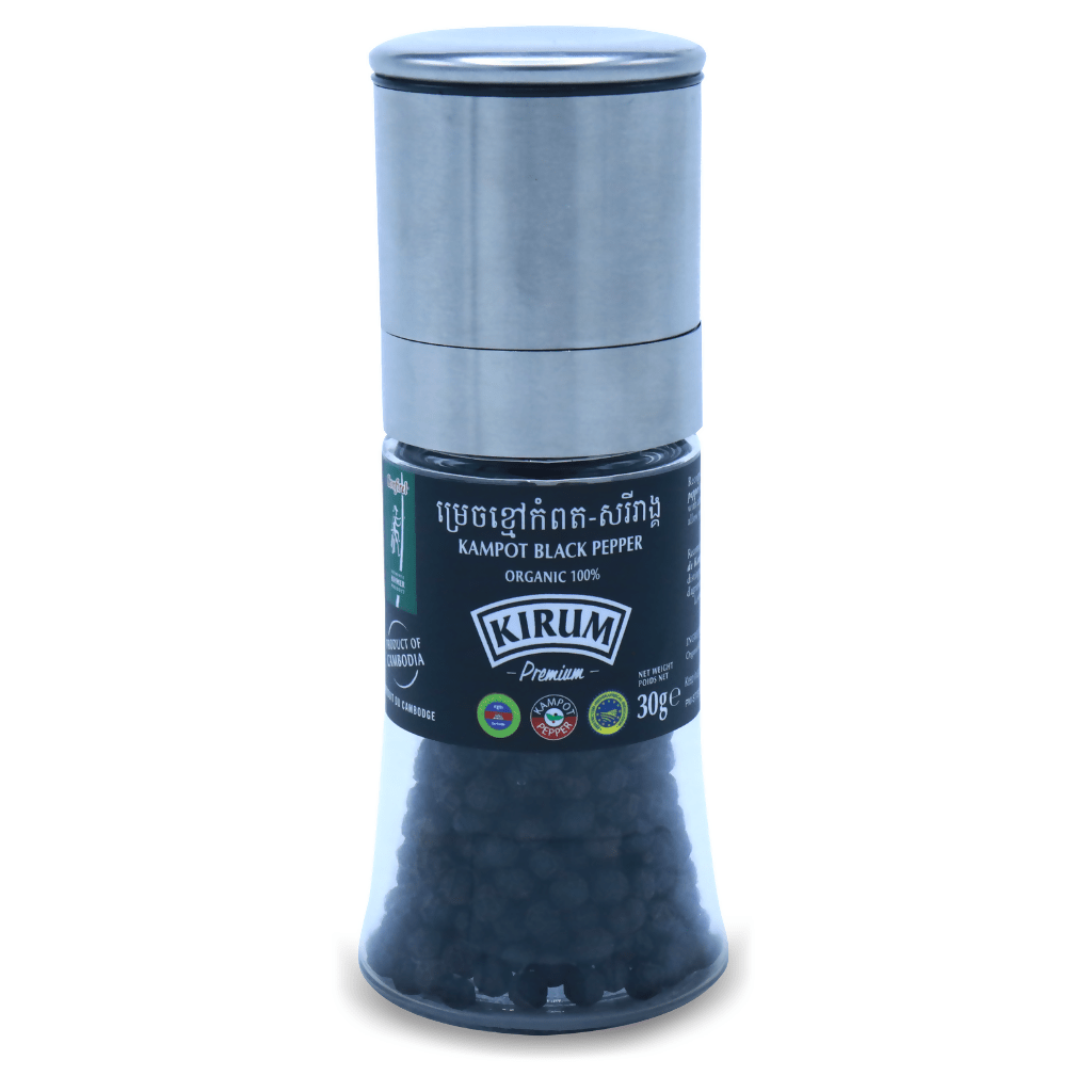 ម្រេចខ្មៅកំពតគីរម្យសរីរាង្គ ដបកិន៣០ក្រាម ORGANIC KIRUM KAMPOT BLACK ...