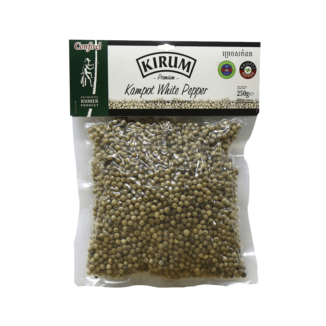 ម្រេចសកំពតគីរម្យសរីរាង្គ កញ្ចប់២៥០ក្រាម ORGANIC KIRUM KAMPOT WHITE ...