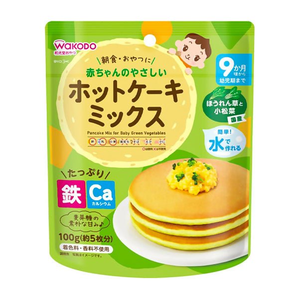 ម្សៅនំខេត Wakodo Spinach & Cabbage Flavored Cake 9m+ - ទឹកផ្លែឈើ ...