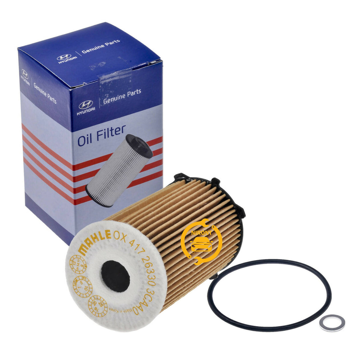តម្រងប្រេង Element kit, Oil filter, 26320-3CAA0, Kia(Gasoline ...